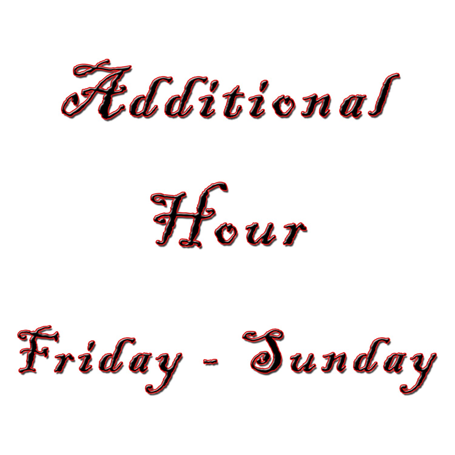 Additional Hours: Friday - Sunday - Pretty Pictures Photography