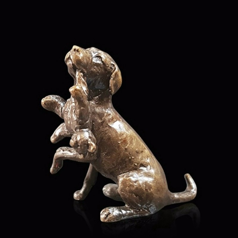 Labrador with Teddy - BP2074 - Fine Bronze Harrogate - Christopher Poole