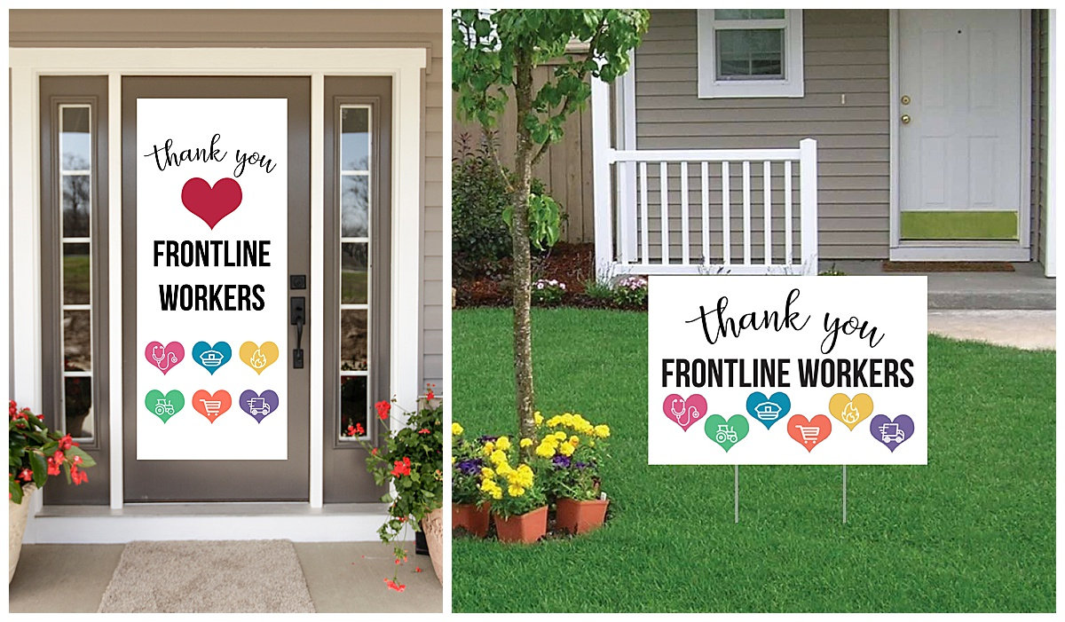 Thank Your Frontline Workers Banners - Sandy Puc Photography