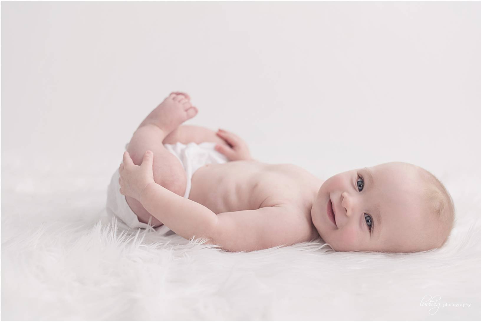 6 month baby boy studio session - Ludwig Photography