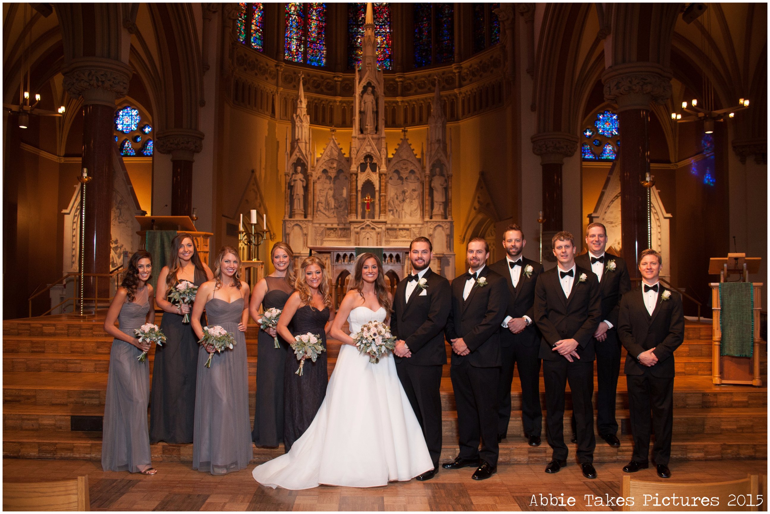 Brittany + Sam: Married : St. Louis Wedding at St. Xavier SLU Church ...