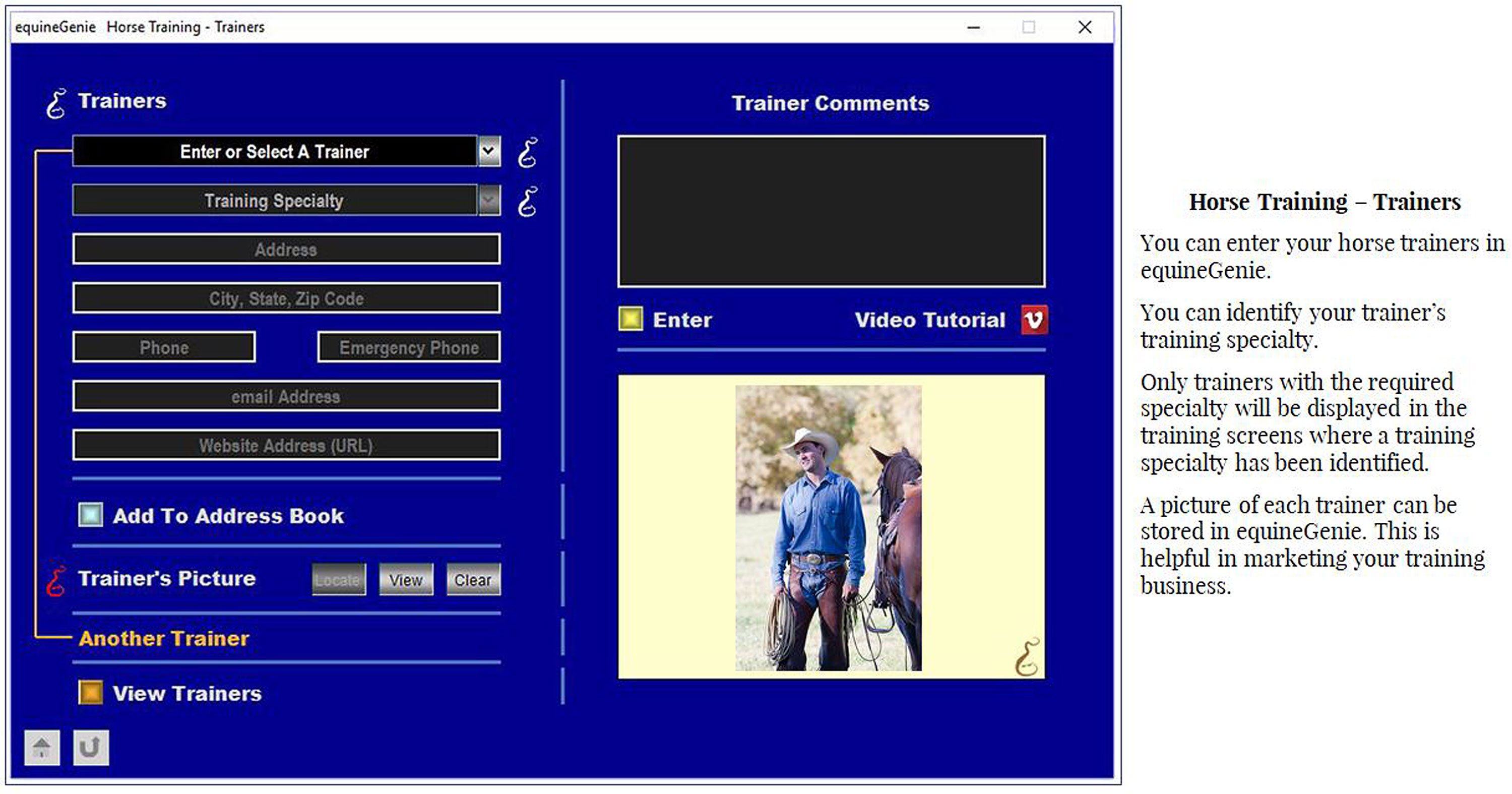 Training & Lessons | Equine Genie - Horse Business Management Software