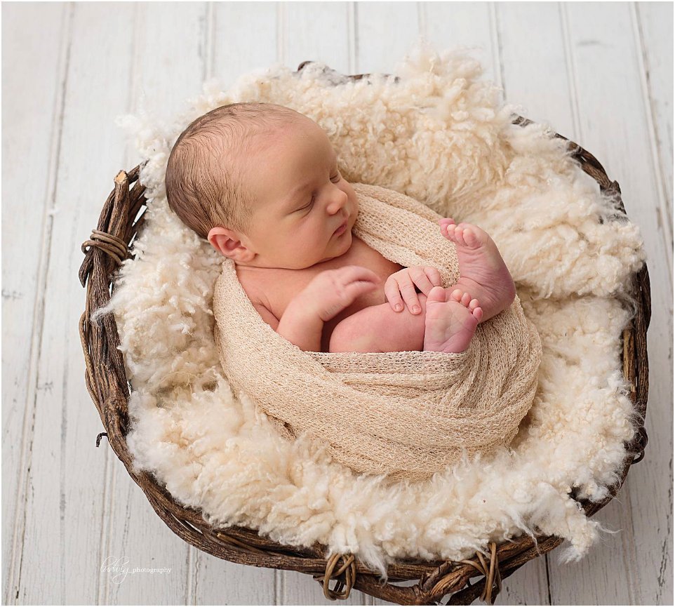 Studio Newborn baby portrait - Ludwig Photography