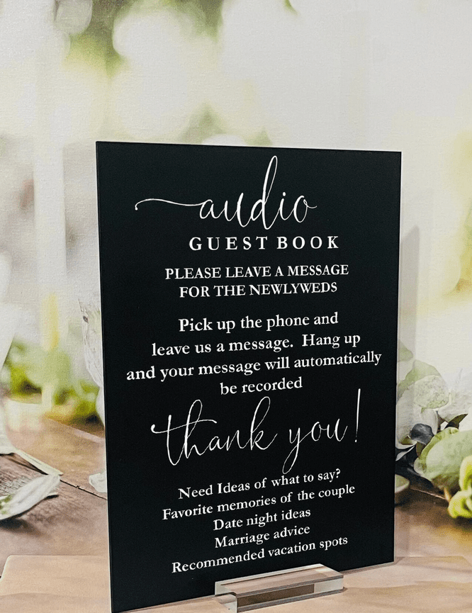 AUDIO GUESTBOOK PHONE - Conte Sound Productions