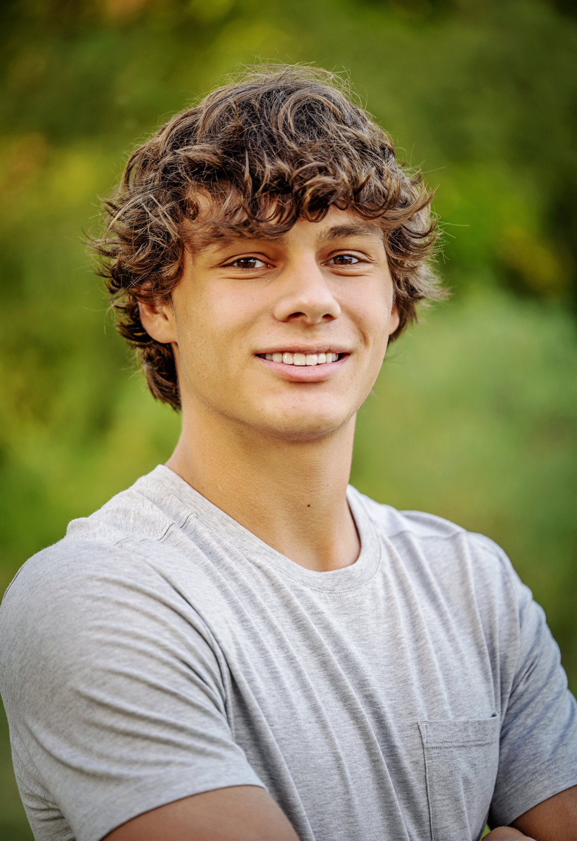 Jackson's Silver senior portraits in the park - Center Stage Seniors