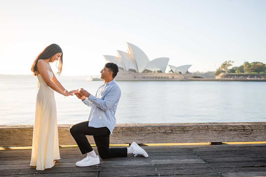 Surprise Proposal at Sydney Harbour | Opera House Engagement