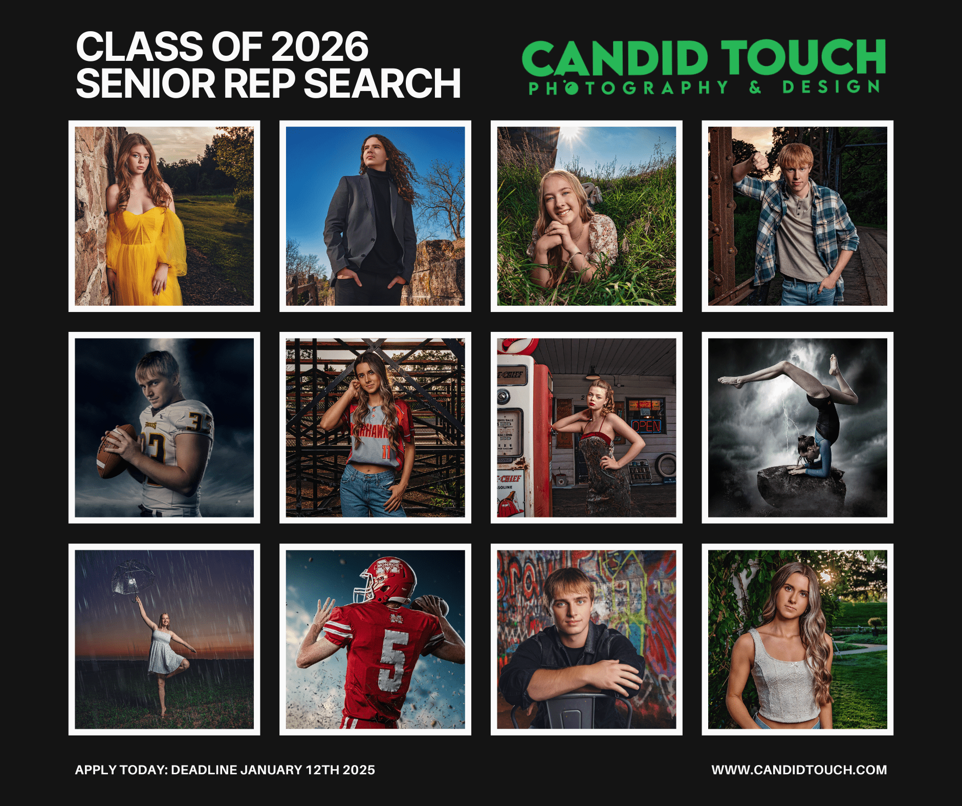 Class Of 2026 Candid Crew Rep Search - Candid Touch Photography and Design