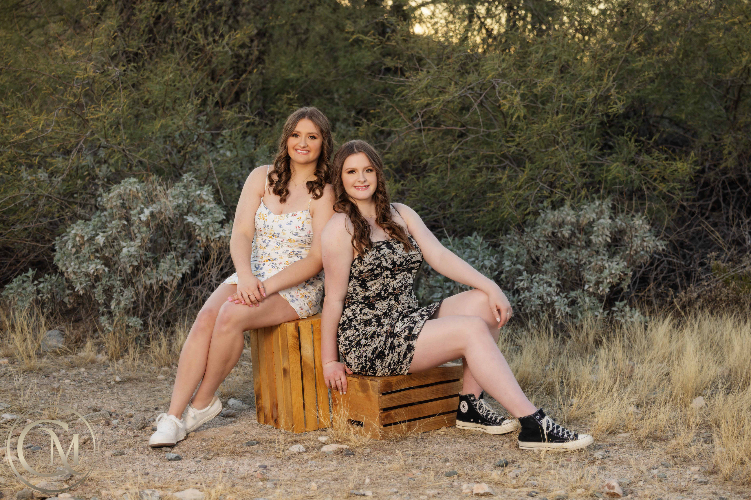 Twins Senior Portrait Session With Anna And Paige Captured Moments Az