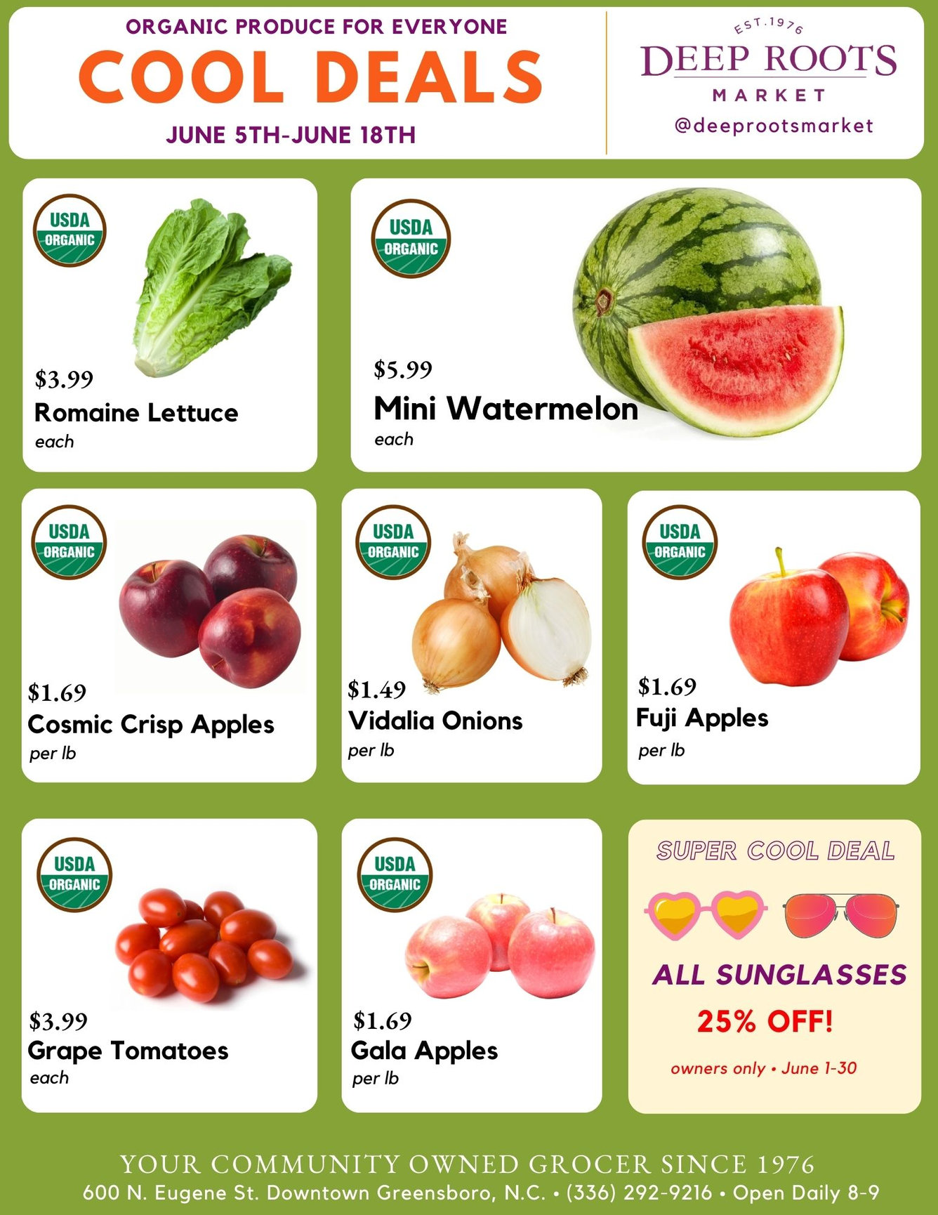 Weekly Sales - Deep Roots Market - Greensboro's Local Co-op Grocery & More