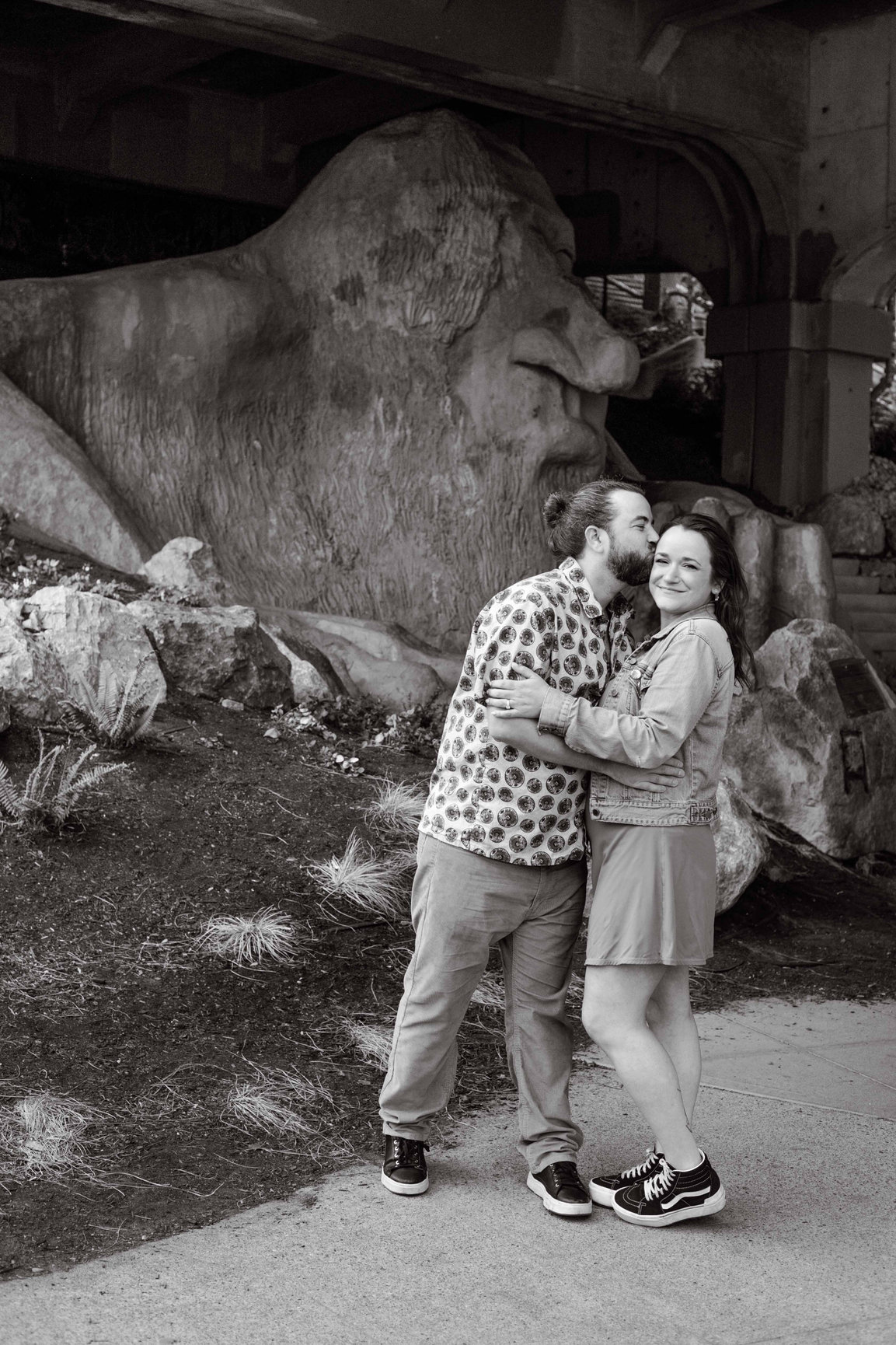 Fremont Troll engagement session - Starr Photography