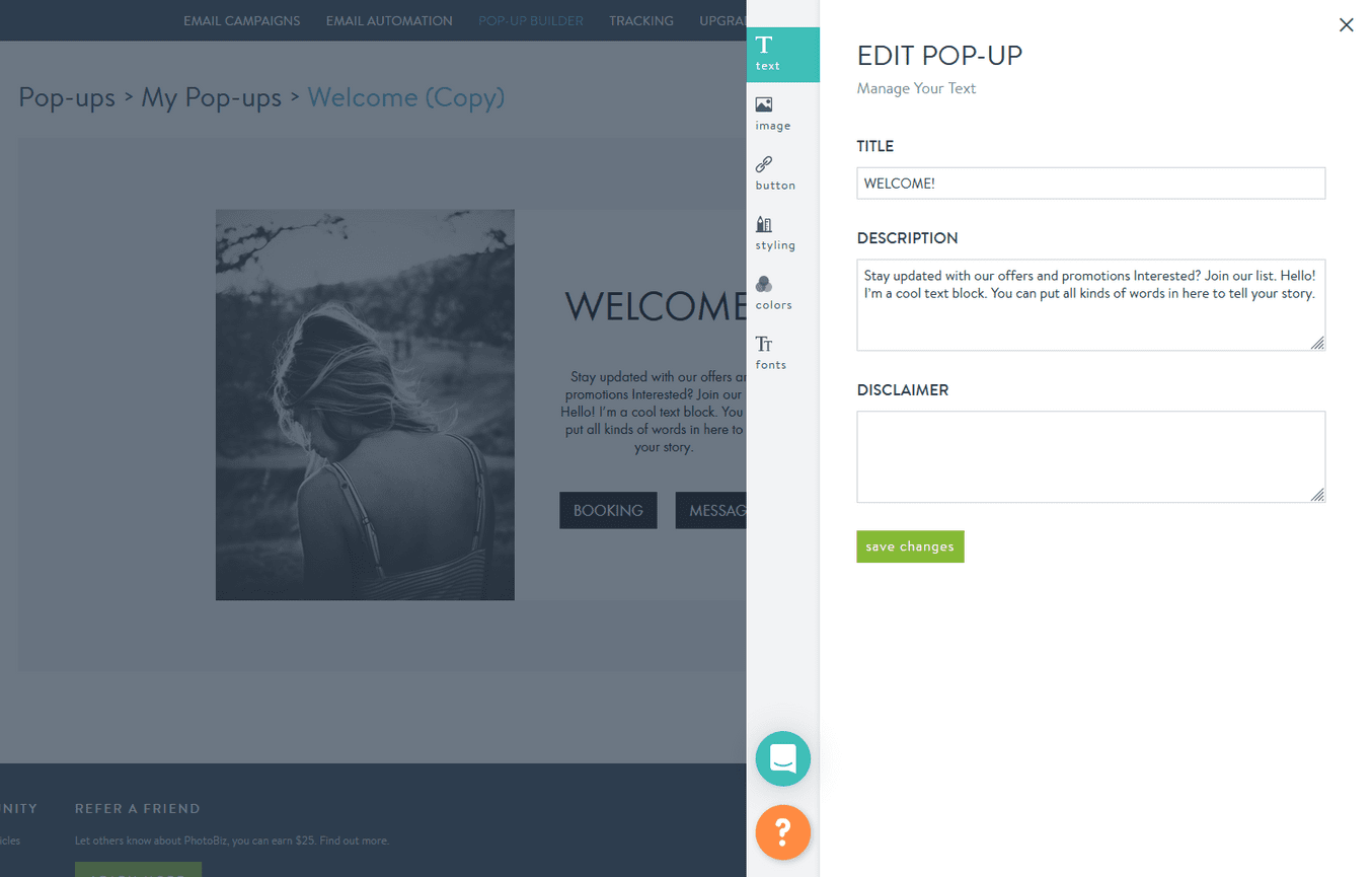 How To Set Up Pop-Ups - PhotoBiz Knowledge Base