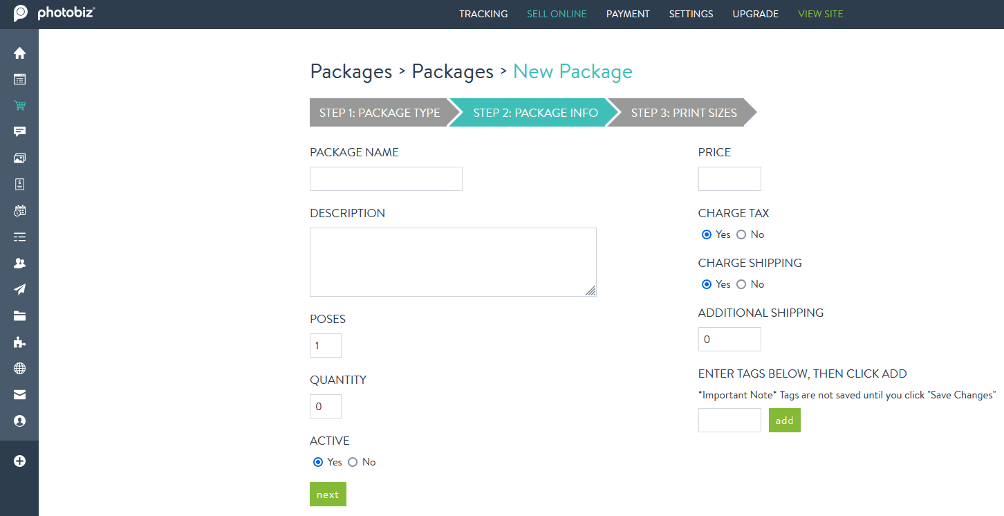 How Do I Set Up Flexible Packages? - PhotoBiz Knowledge Base