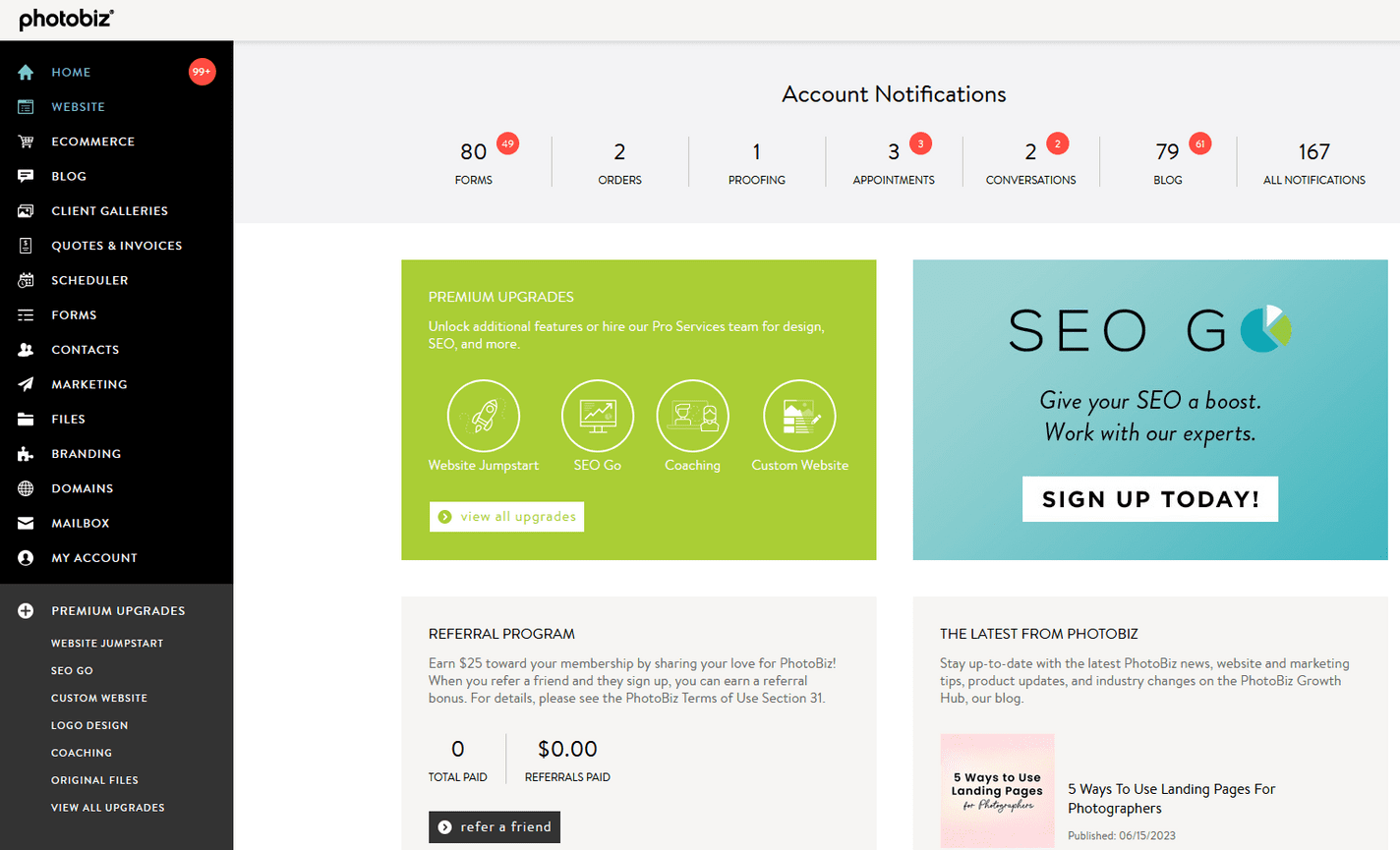 How To Use Services Blocks - PhotoBiz Knowledge Base