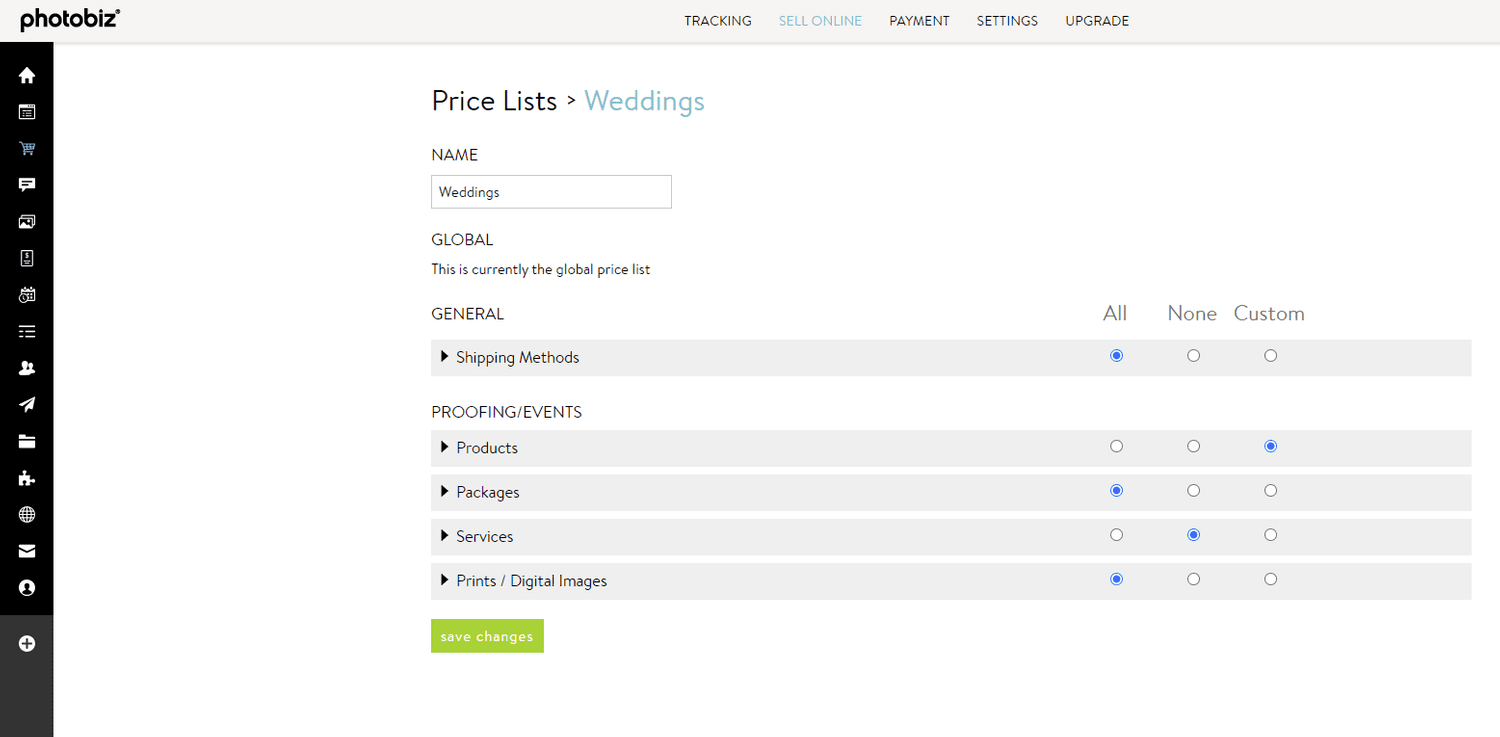 How Do I Modify A Price List? - PhotoBiz Knowledge Base