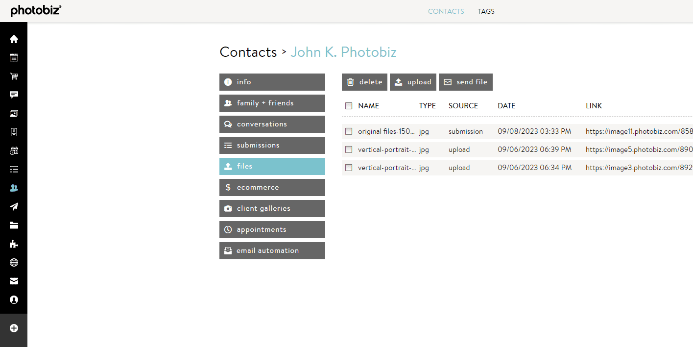 How Can My Clients Send Me Files? - PhotoBiz Knowledge Base