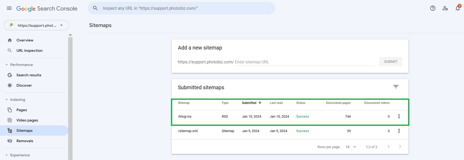 How Do I Submit My Blog RSS Feed To Google? - PhotoBiz Knowledge Base