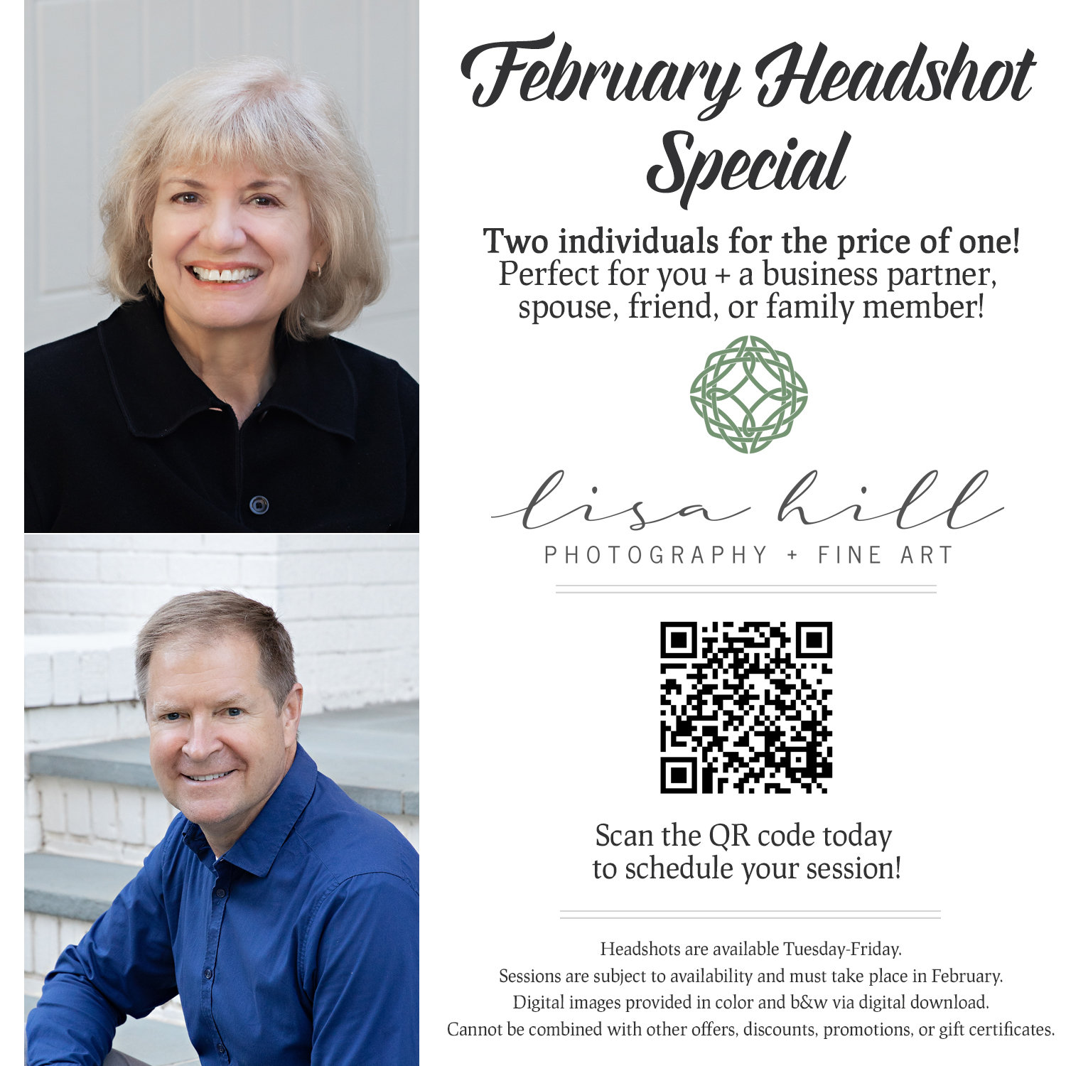 February Headshot Special! - Lisa Hill Photography