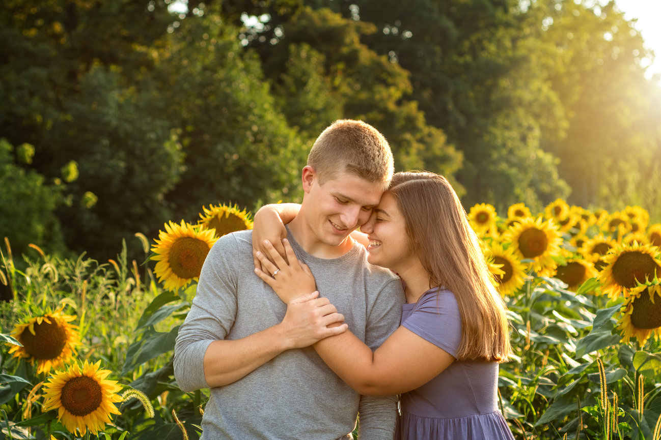 Engaged Couples Salt Creek Studio