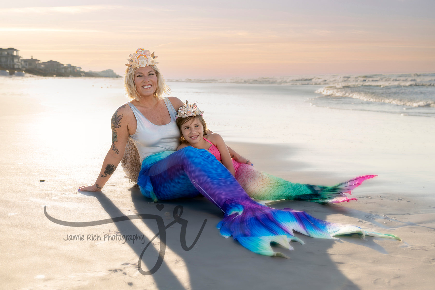 Mermaids and beach folk. - Jamie Rich Photography