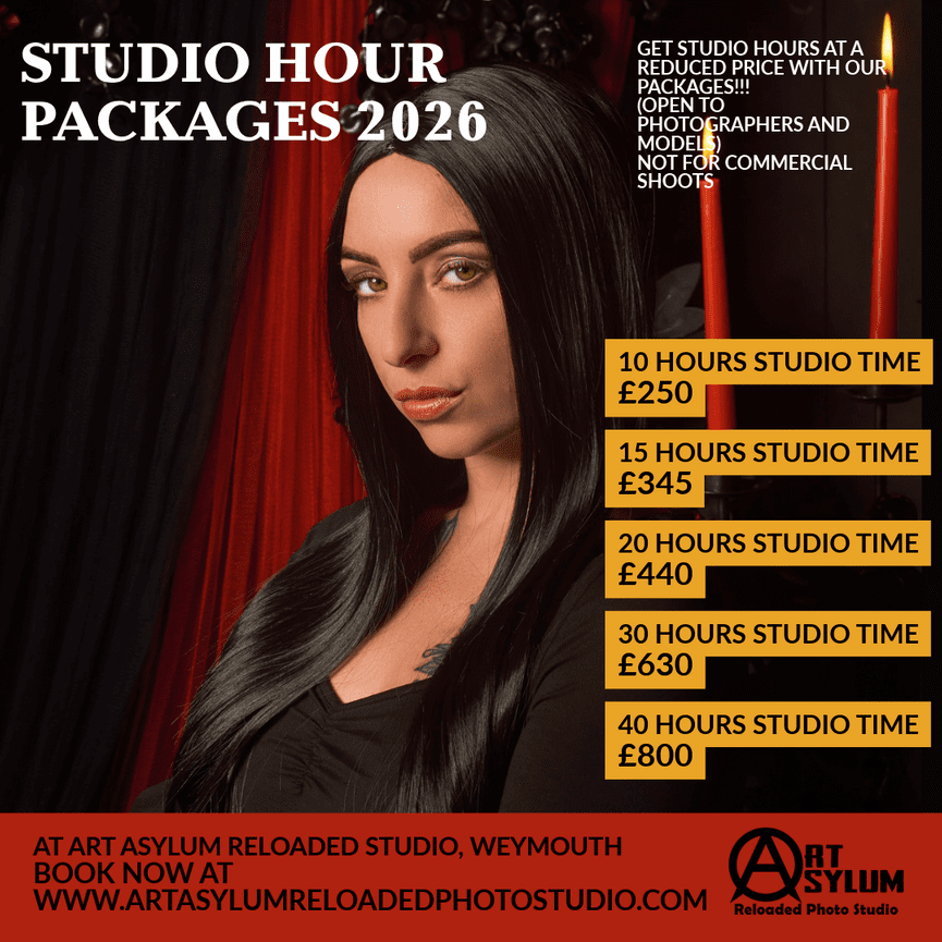 Studio Hour Packages - Art Asylum Reloaded Photography