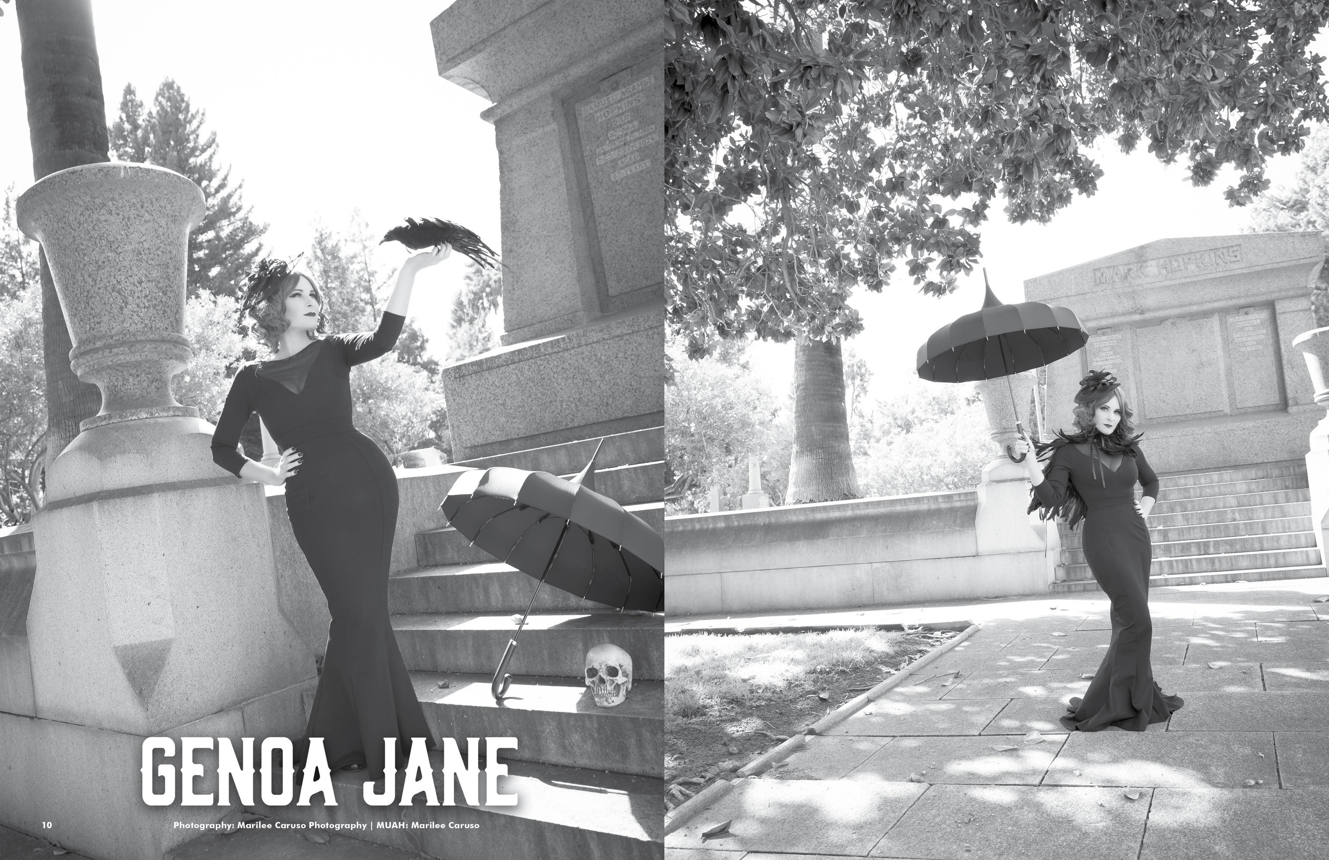 Gothic cemetery photo shoot in Gothika by Retro lovely